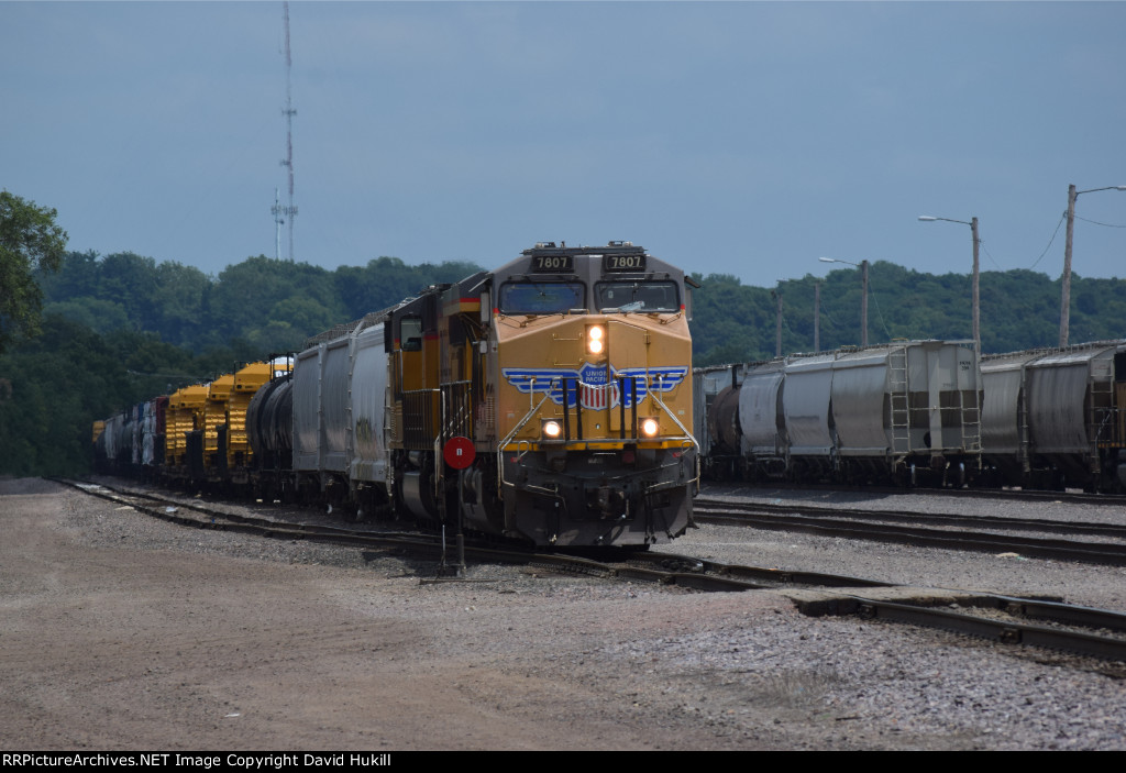 UP Engine 7807, Des Moines IA